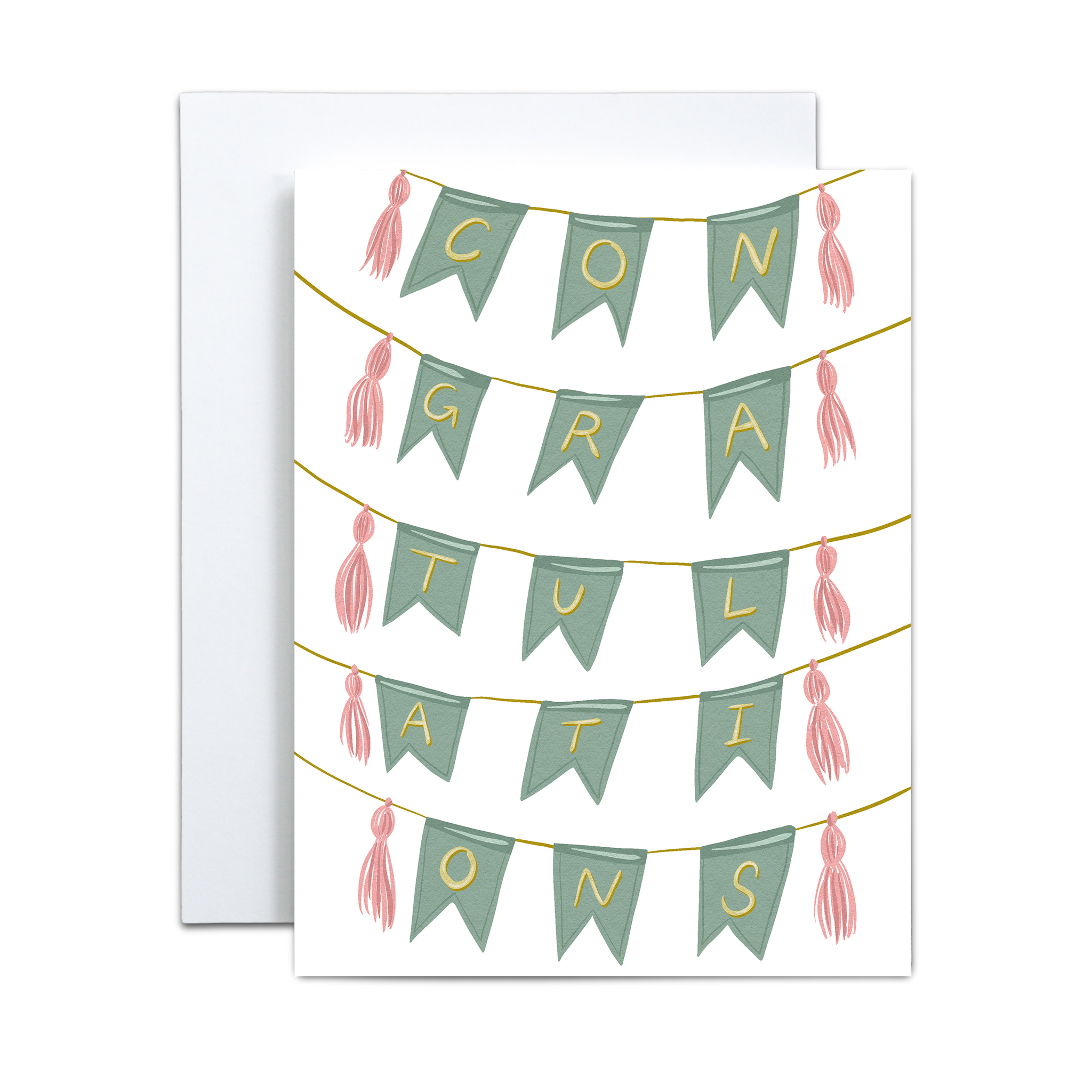 Handmade Illustrated Greeting Card for Congratulations